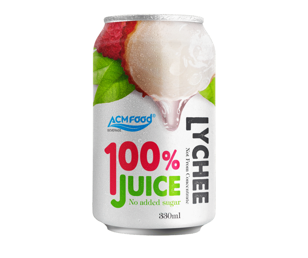 Export Grade Lychee Juice Alu-Can 330ml | ACM Food