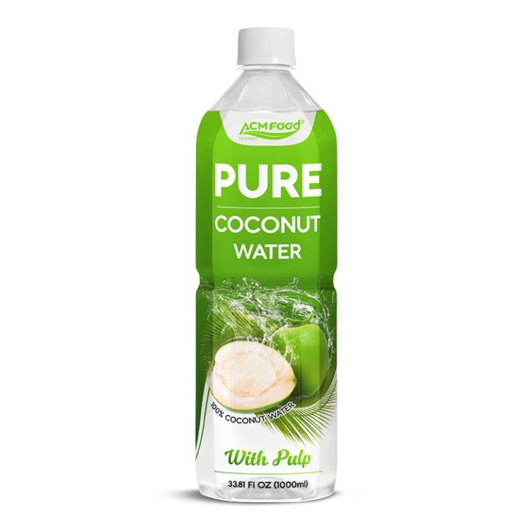 ACM Pure Coconut Water With pulp- 1L PET Bottle - ACM FOOD Beverage ...